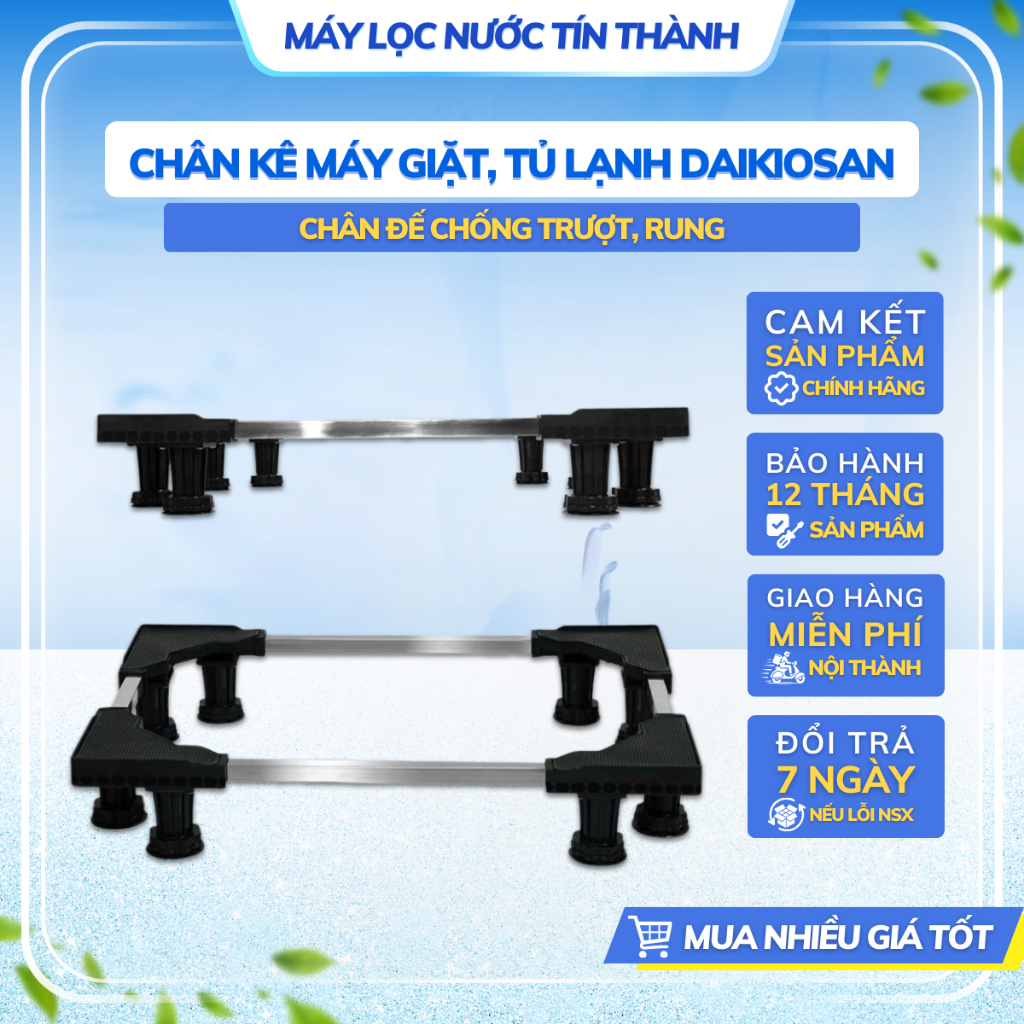 Chân Kê Máy Giặt, Tủ Lạnh 8 Trụ, Có Thể Điều Chỉnh Độ Cao Daikiosan ...
