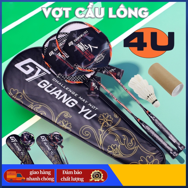 Vợt cầu lông GUANG YU 4U với túi cầu lông và cầu lông Vợt cân bằng 85G ...