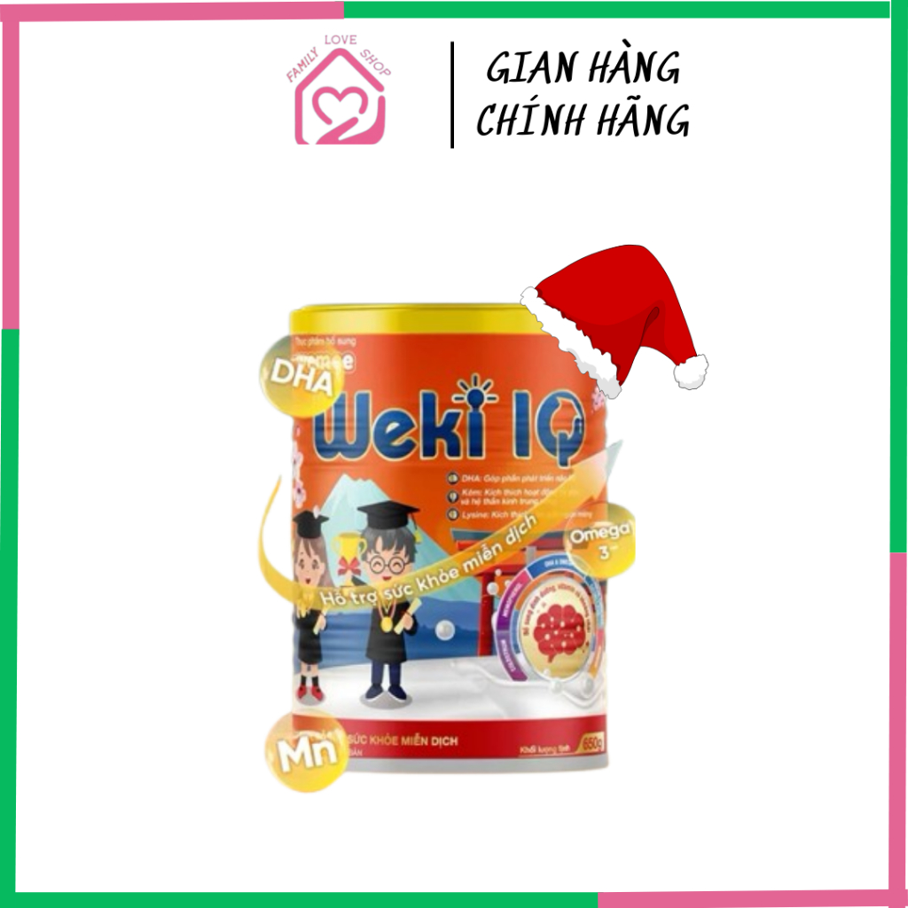 Sữa non phát triển trí não WEKI IQ 650g cho trẻ từ 3 - 18 tuổi bổ sung ...
