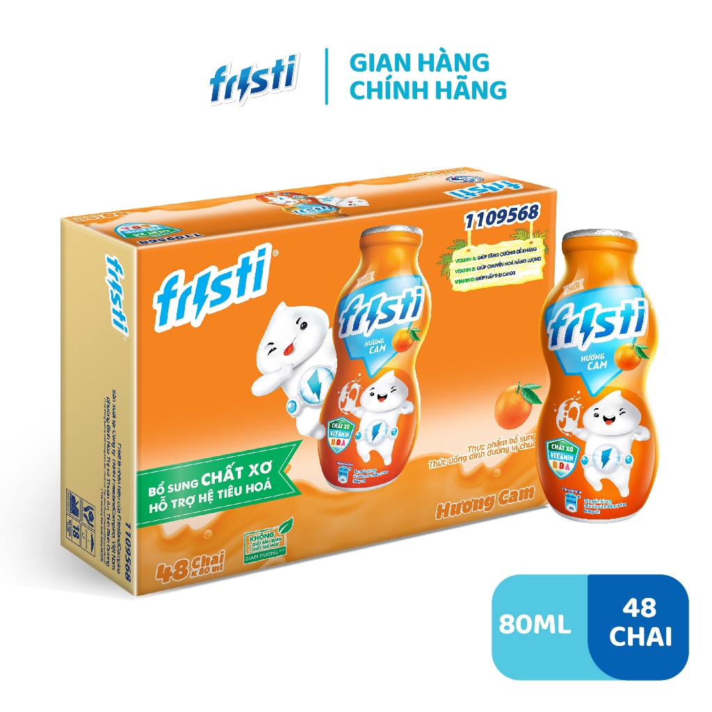 Thùng sữa chua uống Fristi 48 chai x 80ml | Shopee Việt Nam