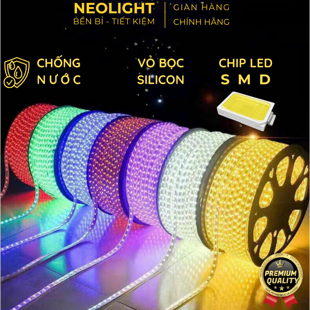 Dây đèn led trang trí chống nước, chip led SMD cao cấp, đèn led trang ...