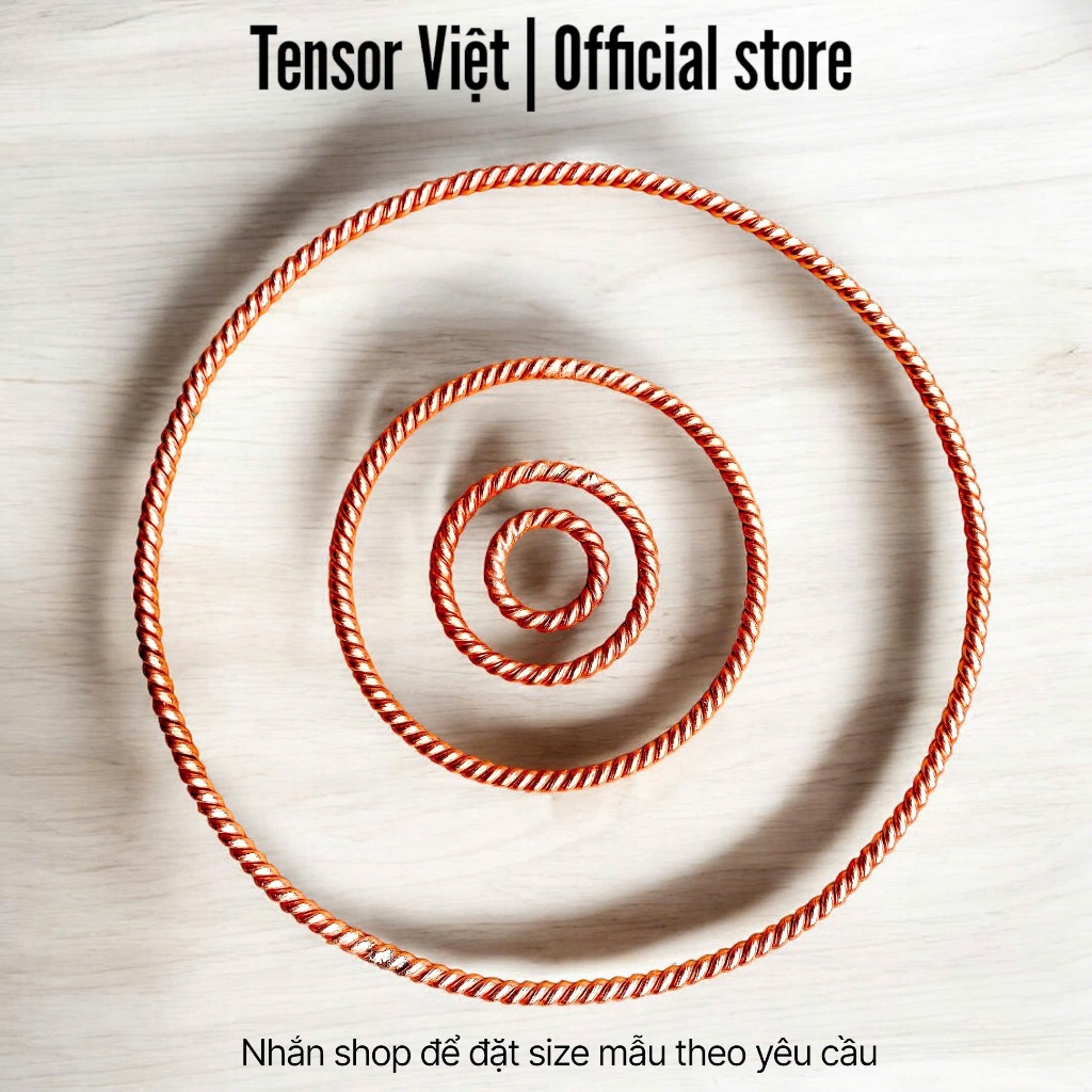 Bộ vòng tensor rings năng lượng từ đồng đỏ chống bức xạ, ổn định cảm ...