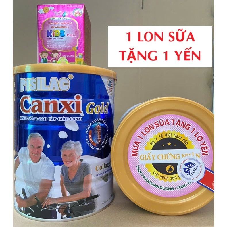Sữa canxi ngừa loãng xương, tiểu đường cho người lớn Pisilac canxi gold ...