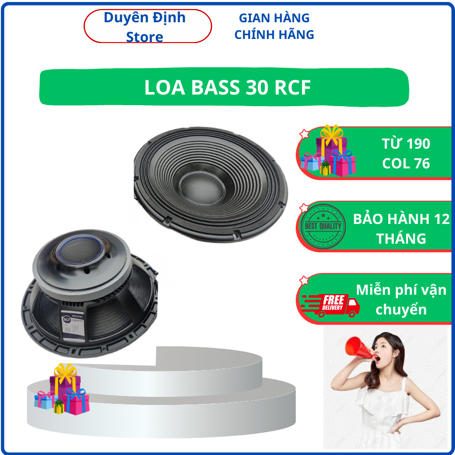 LOA RỜI 30 RCF TỪ 190 COIL 76, LOA BASS 30, LOA BÁT RỜI 30 - GIÁ 1 CHIẾC | Shopee Việt Nam