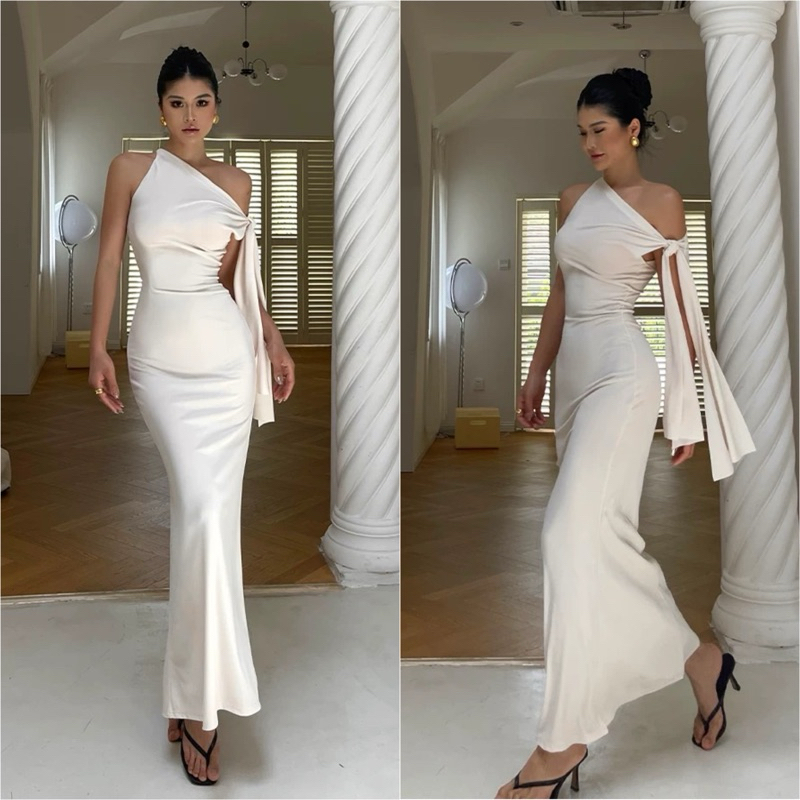 |MIN CLOTHING| (Đọc mô tả) ĐẦM THUN GÂN TĂM BODY LỆCH VAI CỘT DÂY NHÚN ...