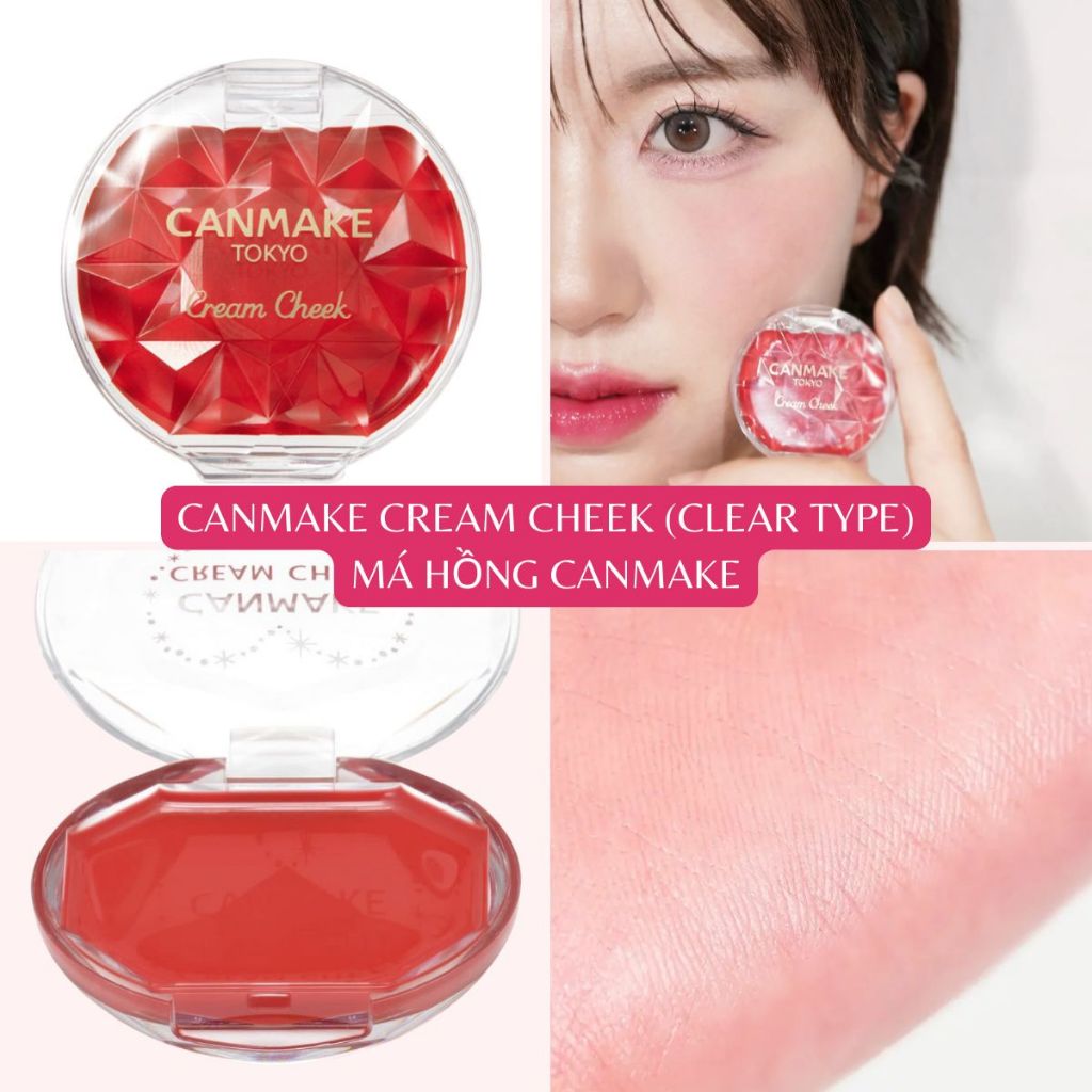 [Nội địa Nhật - Hàng sẵn] Má hồng kem CANMAKE Cream Cheek - Clear Type (Màu CL01) | Shopee Việt Nam