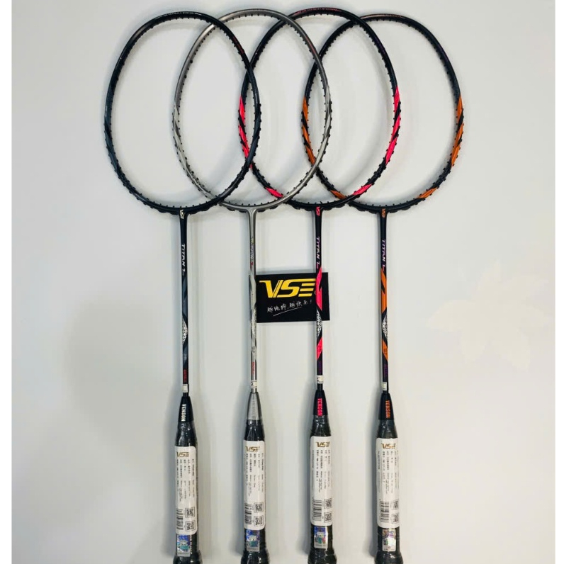Vợt Cầu Lông VS Titan 7 Pro Lực Căng Max 16,3Kg Tặng( Quấn Cán + Công ...