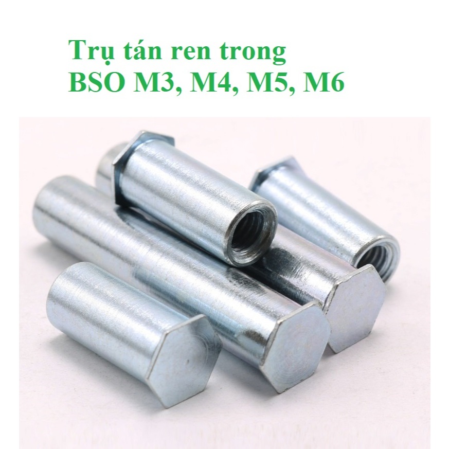 M3-M6 Trụ tán ren trong BSO M3, M4, M5, M6 thép mạ | Shopee Việt Nam