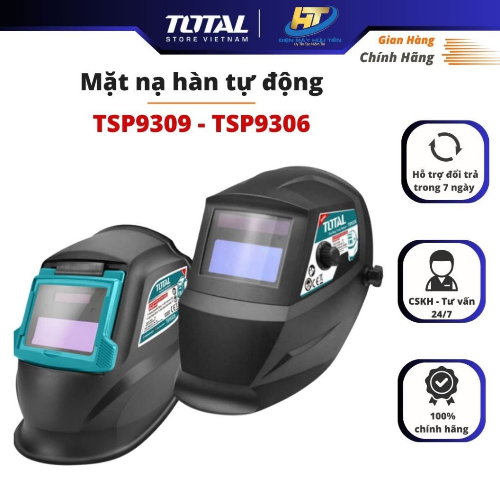 Mặt nạ hàn điện tử TOTAL TSP9309 & TSP9306 bật tắt nguồn tự động ...