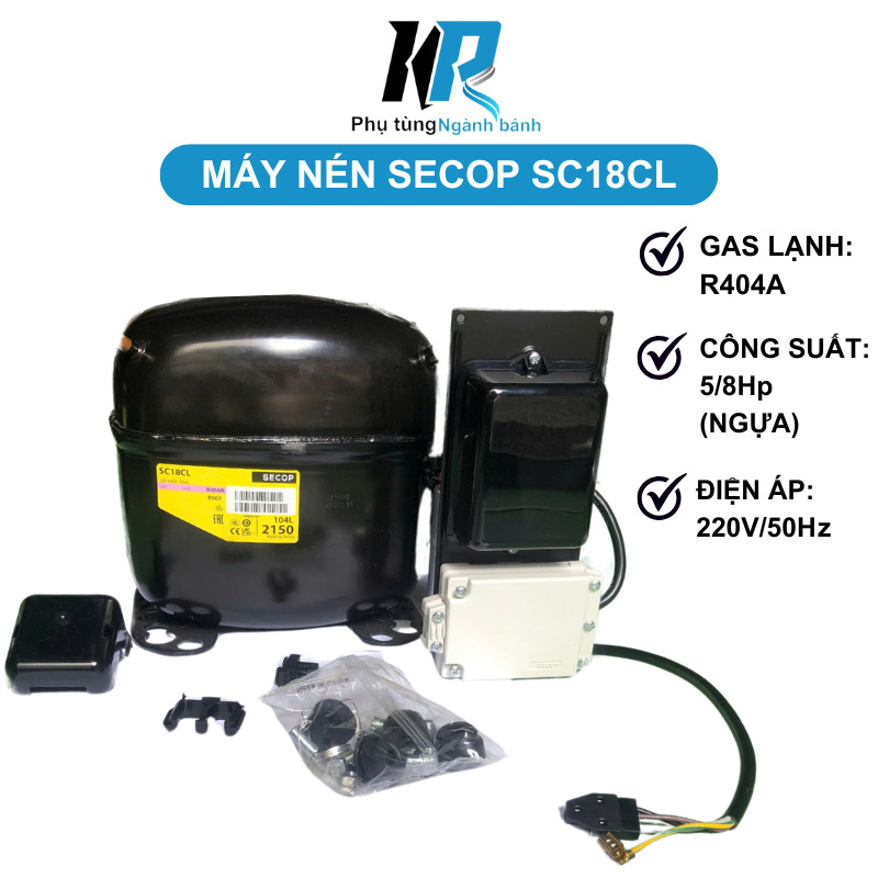 Máy nén Secop SC18CL (R404A) 5/8 HP CHÍNH HÃNG, MỚI 100% Shop Phụ Tùng ...