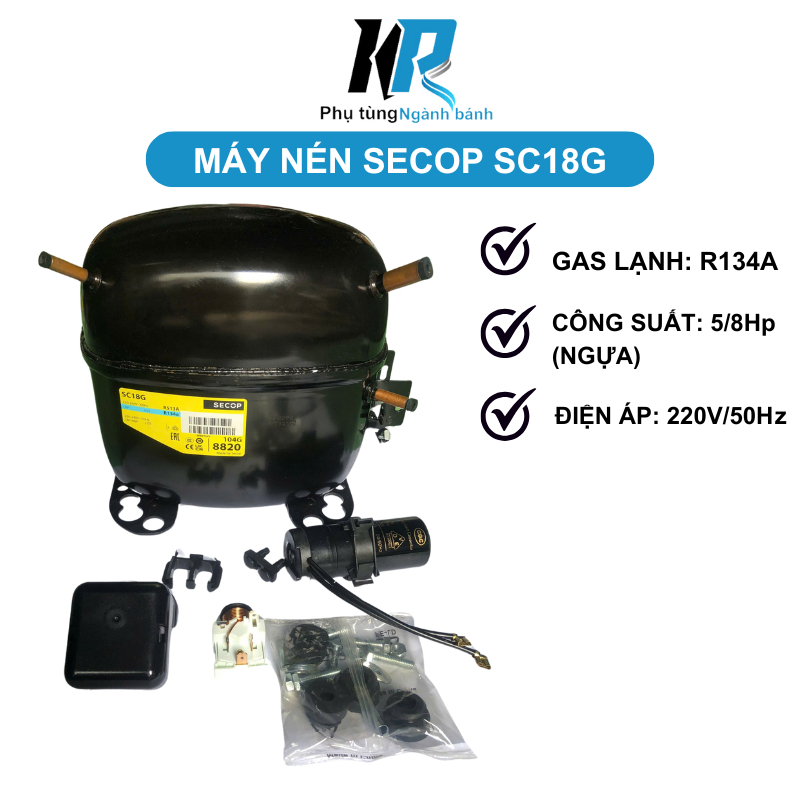 Máy nén Secop SC18G 5/8 HP Hàng Chính Hãng Mới 100% Phụ Tùng Thiết Bị Làm Bánh | Shopee Việt Nam
