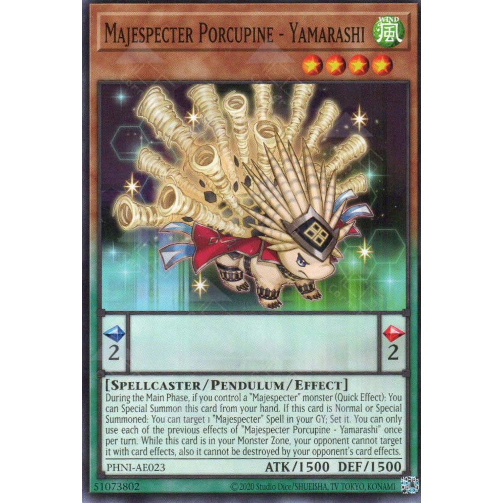 [ Biên Hòa Yugioh ] thẻ bài Majespecter Porcupine - Yamarashi (N) ae | Shopee Việt Nam