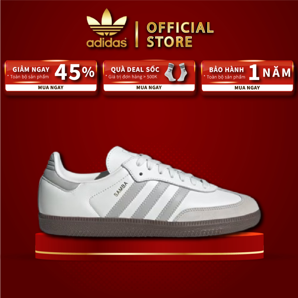 [ CHÍNH HÃNG ] Giày Adidas Samba OG 'White Granite' JH6479 | Shopee ...