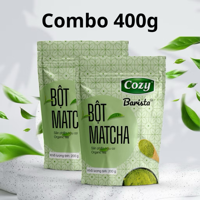 COMBO 2 BỊCH Bột Matcha Cozy 200g công nghệ nhật bản chuyên dùng trong ...