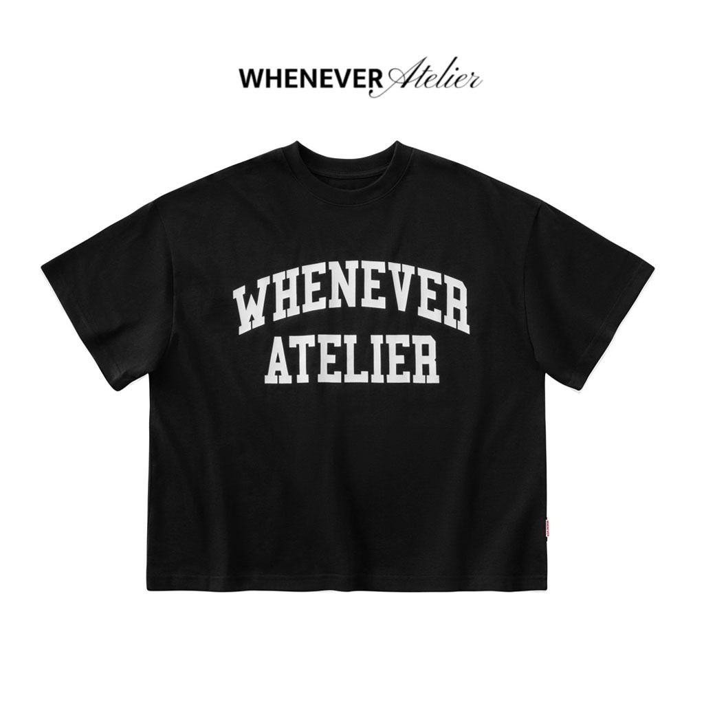 WHENEVER Áo Thun Whenever Atelier Basic T-Shirt 100% Cotton Form Boxy ...