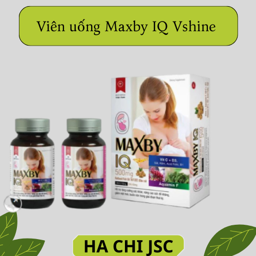 Viên uống Maxby IQ Vshine - hỗ trợ Bồi bổ cơ thể, hỗ trợ tăng cường đề kháng cho phụ nữ có tha ...