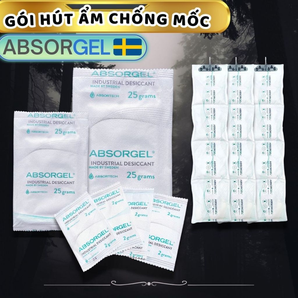 Gói hút ẩm chống mốc Absorgel nhập khẩu Thụy Điển bảo vệ thiết bị điện ...