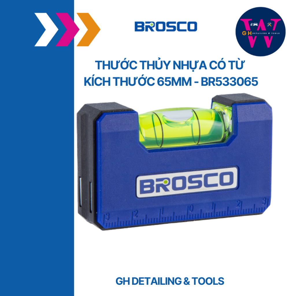 Thước thủy nhựa có từ kích thước 65mm BROSCO – BR533065 | Shopee Việt Nam