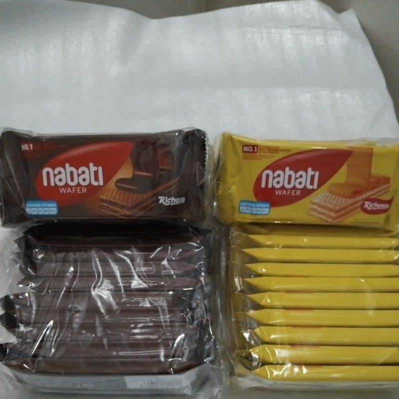Bịch bánh kem xốp Nabati gói nhỏ 17g 10 gói với 2 vị phô mai và socola ...