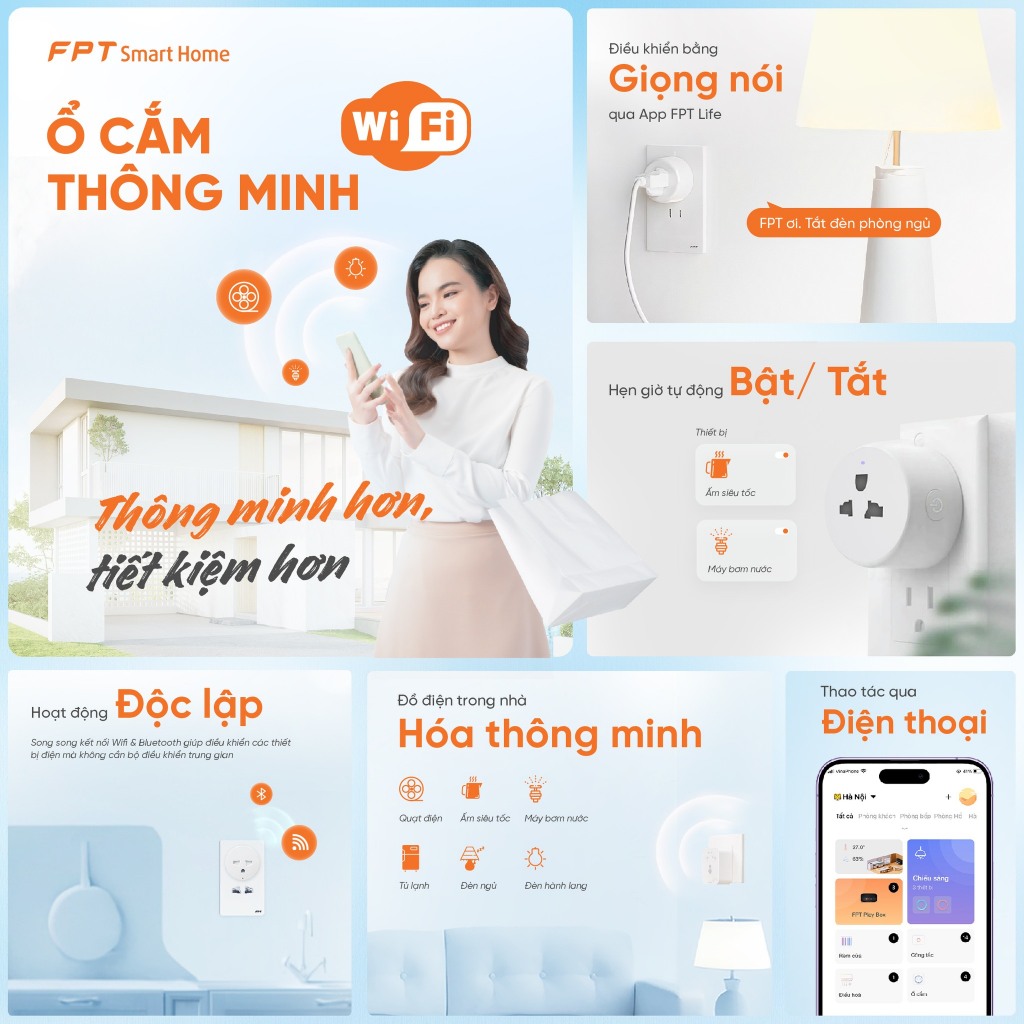 Ổ cắm thông minh Wifi - FPT SmartHome | Shopee Việt Nam