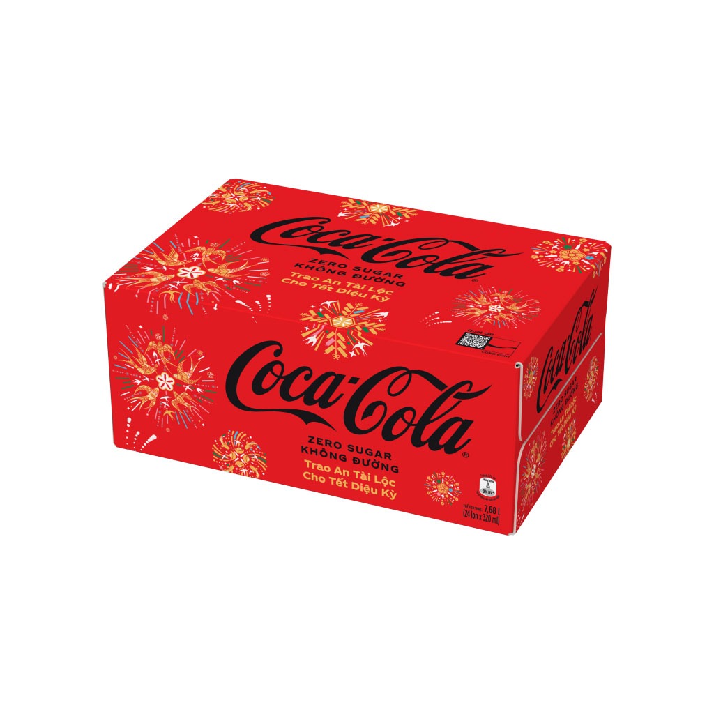Thùng 24 lon nước ngọt Coca Cola Zero 320ml | Shopee Việt Nam