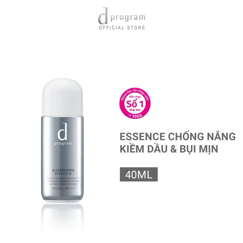 Tinh chất chống nắng kiềm dầu SPF50+ PA+++ d program Allerdefense Essense 40ml | Shopee Việt Nam