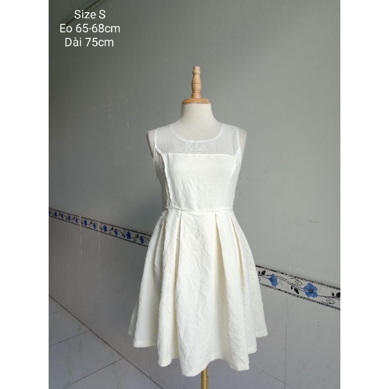 ( 2hand ) Đầm xô ngắn sát nách | Shopee Việt Nam