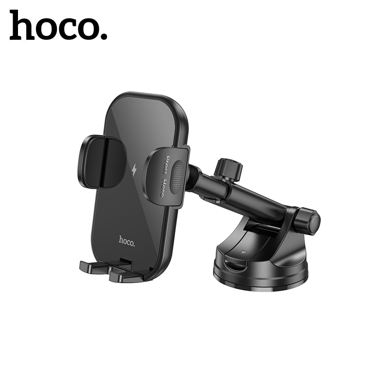 Giá đỡ điện thoại kiêm sạc không dây Hoco HW5 gắn tên táp lô ô tô, công ...