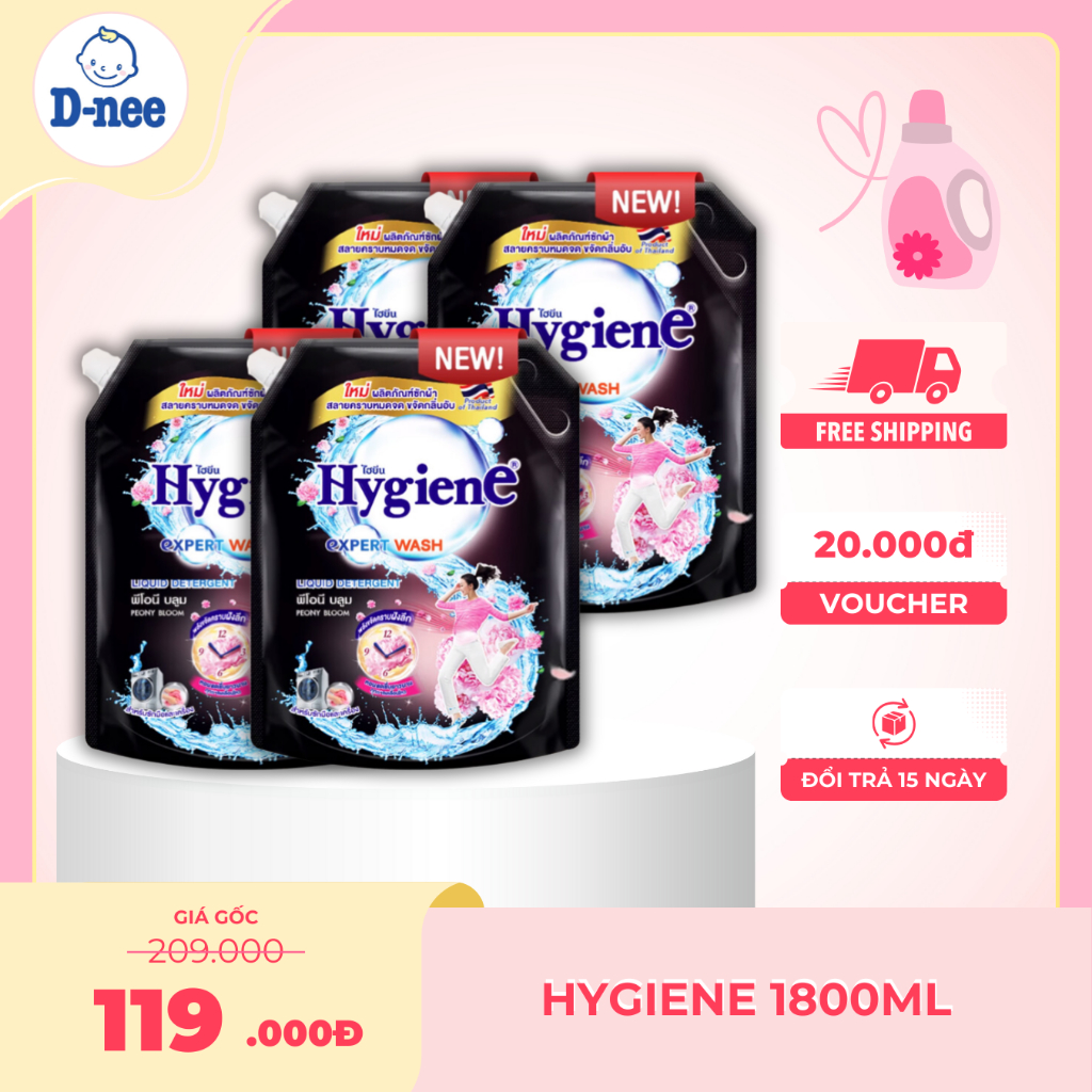 Nước giặt Hygiene Expert Wash Thái Lan 1800ml siêu sạch siêu thơm hàng chính hãng | Shopee Việt Nam