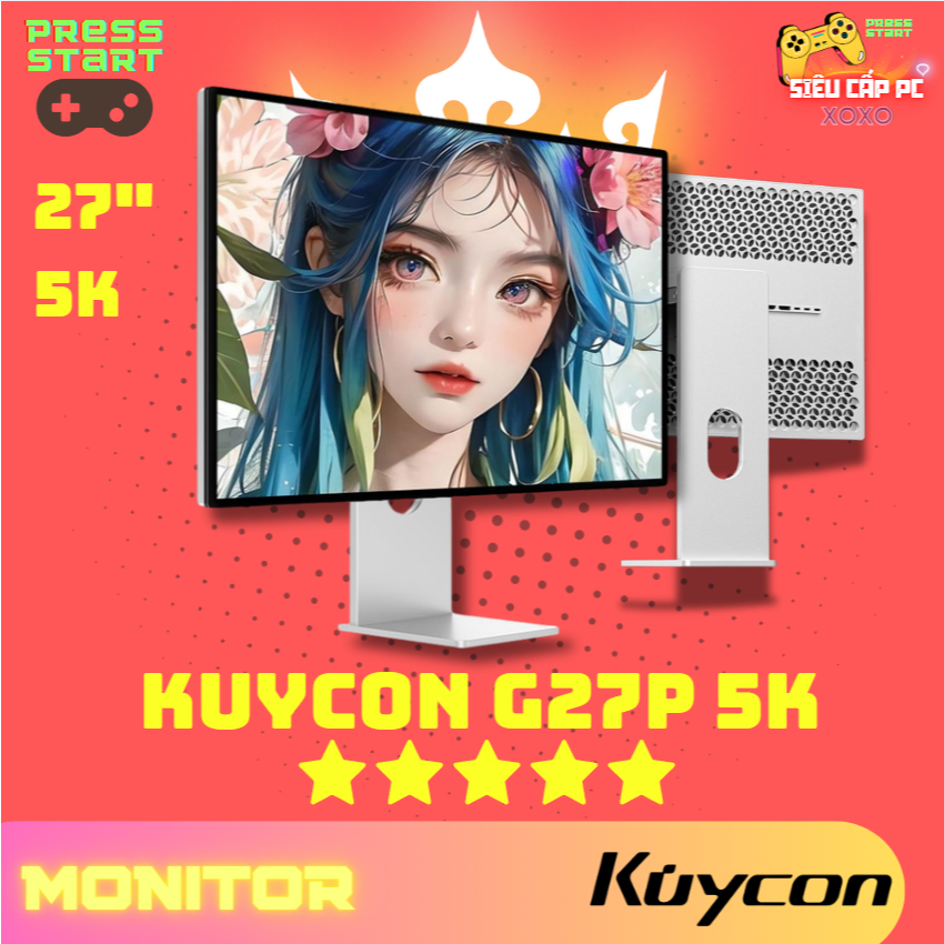 Màn hình Kuycon G27P 5K 27 Inch - Tấm Nền LG - Usb Type C 100W thiết kế ...