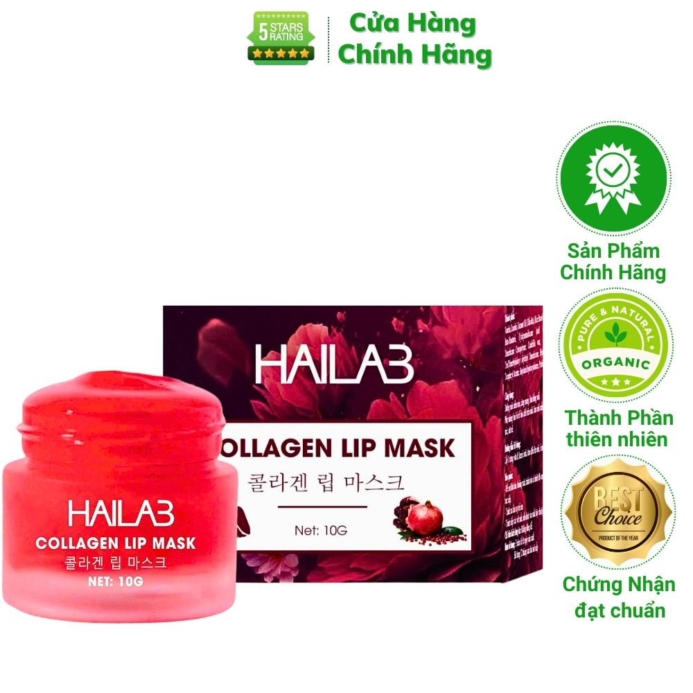 Ủ Môi Lựu Đỏ Hailab Collagen Lip Mask 10gr Son Tự Nhiên Cao Cấp Có Màu ...
