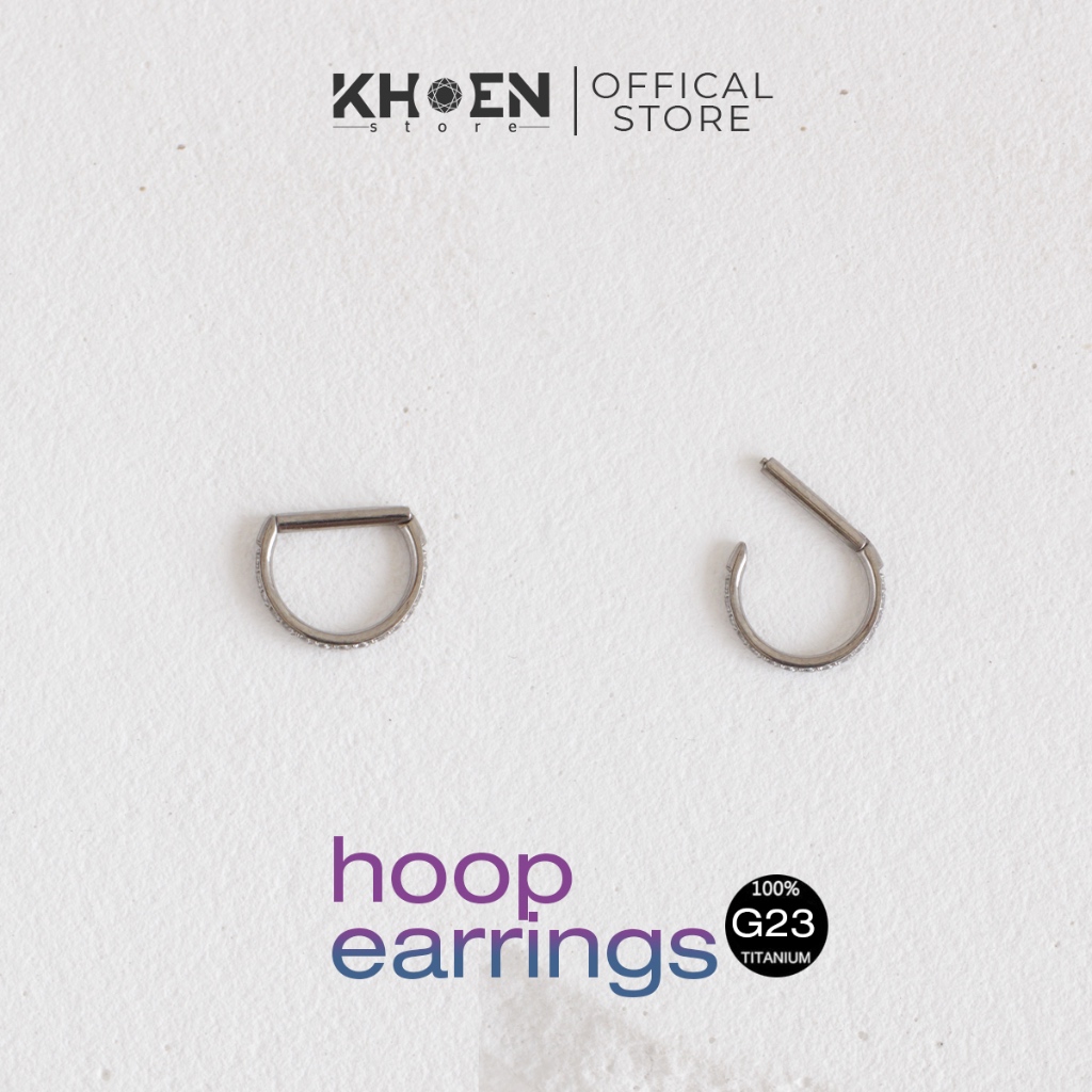 (1 Chiếc) Khuyên tai Tròn đá thân thẳng 1.2m x 8mm - Titanium G23 - Khoen store | Shopee Việt Nam