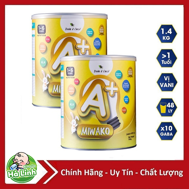 Sữa Hạt thực vật Hữu Cơ Miwako A+ Hộp 700g, 400g..... | Shopee Việt Nam