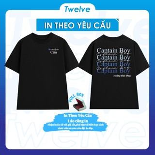 Áo Captain Boy - Áo T-shirt in tên Captain Boy in chữ ký Form Rộng 100% ...