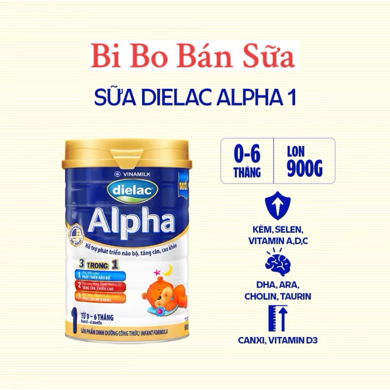 COMBO 2 Lon Sữa Bột Vinamilk Dielac Alpha Số 1/ 2/ 3/ 4 Lon 900g/ 1.5kg [Đủ Số] | Shopee Việt Nam