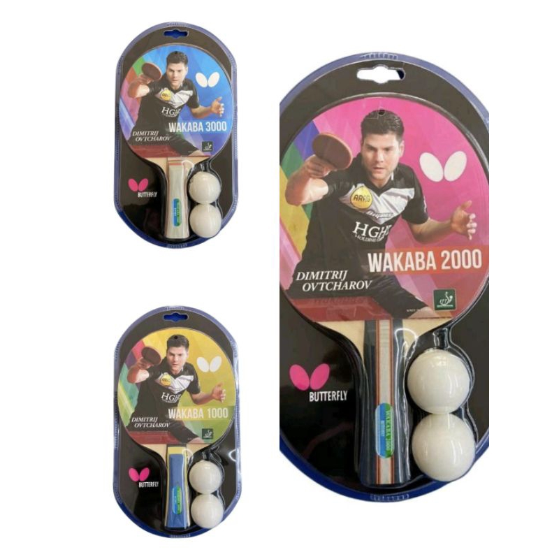 Vợt Bóng Bàn Butterfly Wakaba 1000, 2000, 3000 Hàng Chính Hãng | Shopee Việt Nam