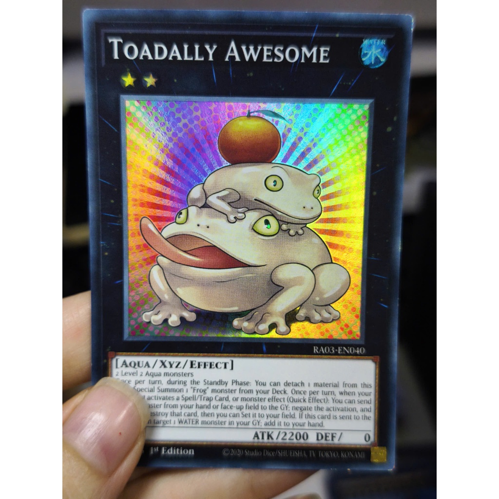 [Yugioh Funny Shop] 1 lá thẻ bài Toadally Awesome - RA03-EN040 | Shopee ...