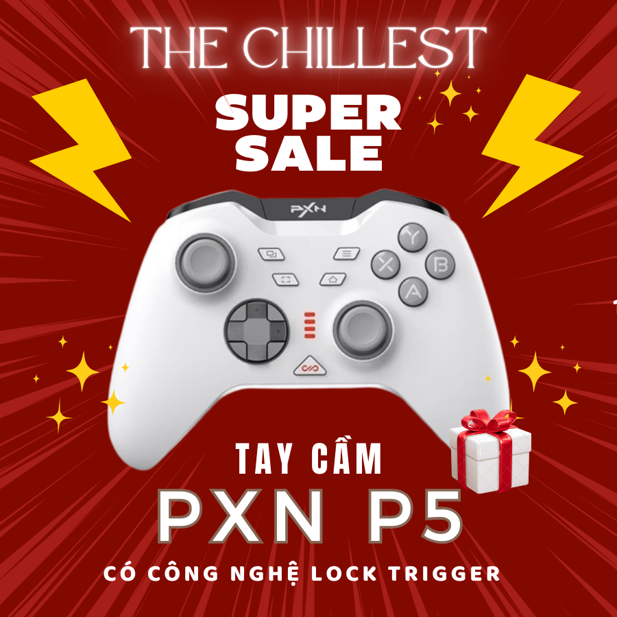 Tay cầm chơi game PXN P5 - Hall Joystick, khóa Trigger, 4 phím Macro, Polling Rate 1000HZ ...