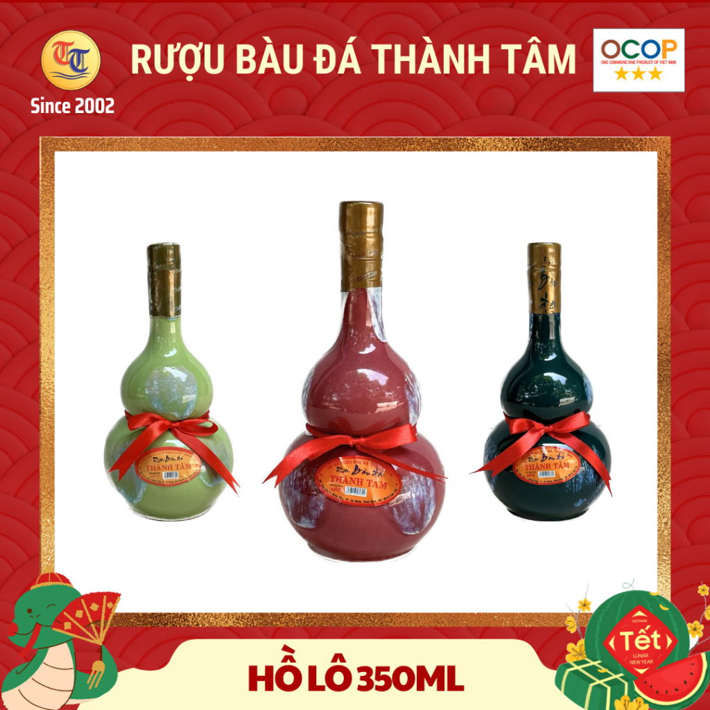 Sale 30/4- Rượu bàu đá Hồ Lô 350ml (chai Sứ màu Xanh ngọc - Xanh rêu - Xanh bút bi) | Shopee ...