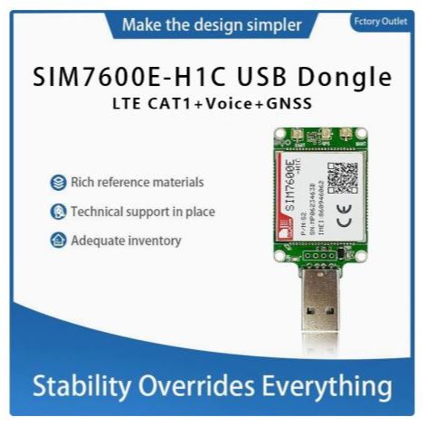 Module chuyển đổi USB sang 4G LTE CAT1, USB Dongle 7600 SIMCOM A7600E A7600C1 hỗ trợ full Data ...