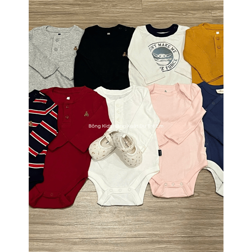 Body chip hãng GAP [3-6M] Hàng hãng G.A.P xuất dư, chất cotton mềm mịn thoáng khí cho bé, đồ ngủ ...