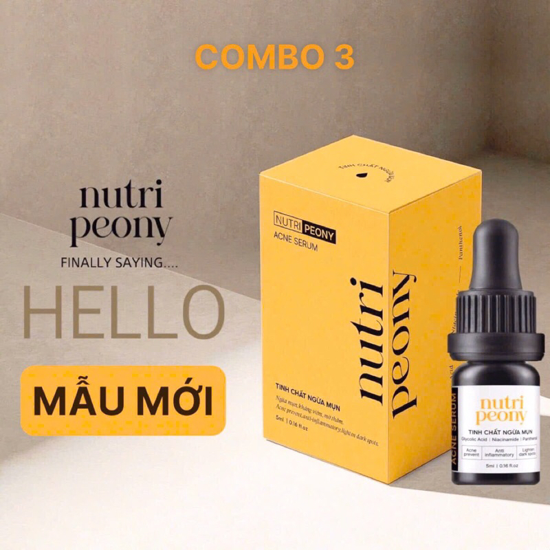 Combo 3 serum mụn Nutri peony | Shopee Việt Nam