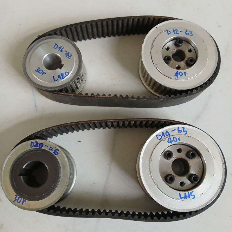 [S5M - bản 20] bộ pulley đai răng bước 5mm rộng 20 nhiều tỉ lệ kích ...