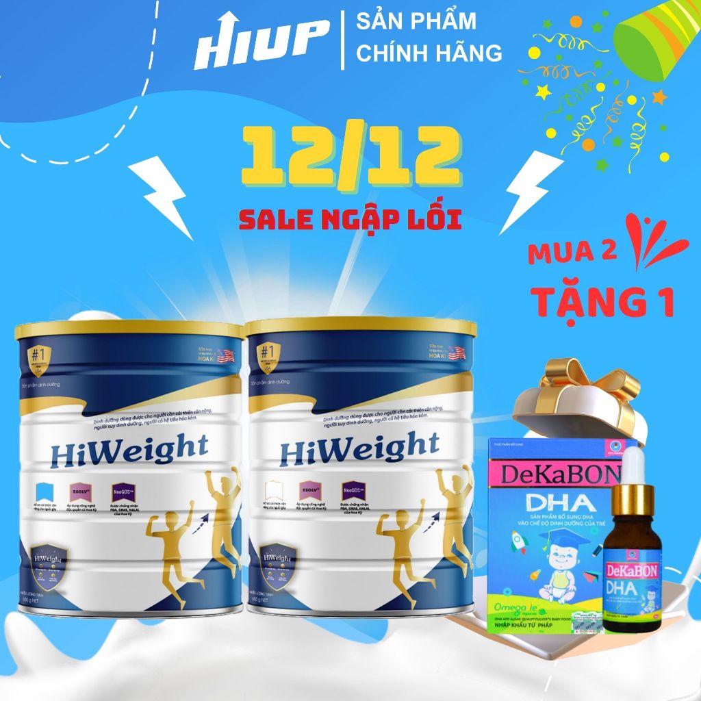 Hiweight Tăng Cân Combo Mua 2 Tặng 1 DeKaBon Hỗ Trợ Tăng Cân Cho Người ...