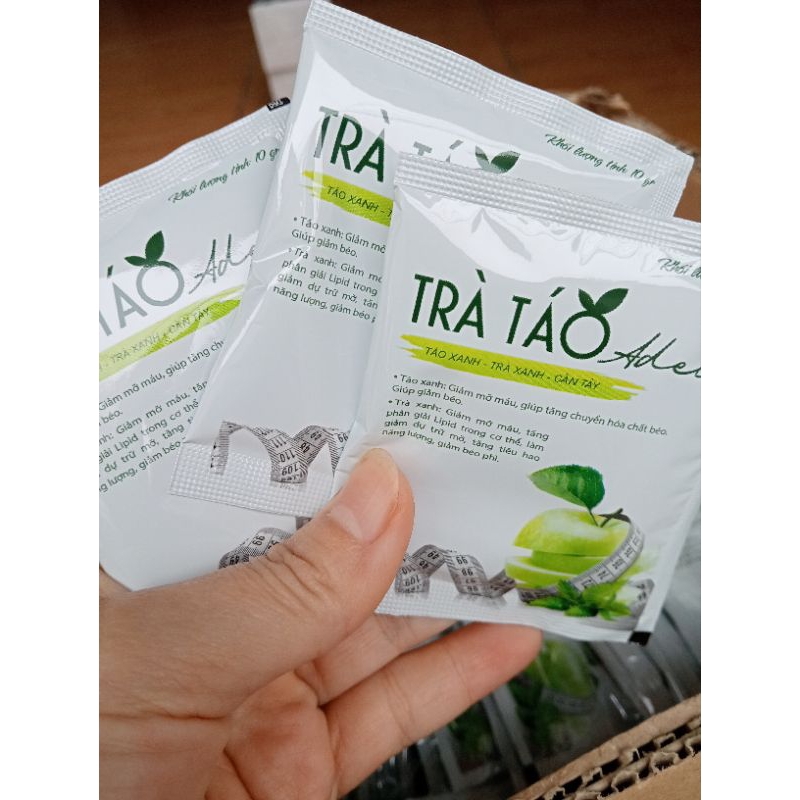 Sét 3 gói trà táo xanh Kelly thảo mộc hỗ trợ giảm cân hàng chính hãng ...