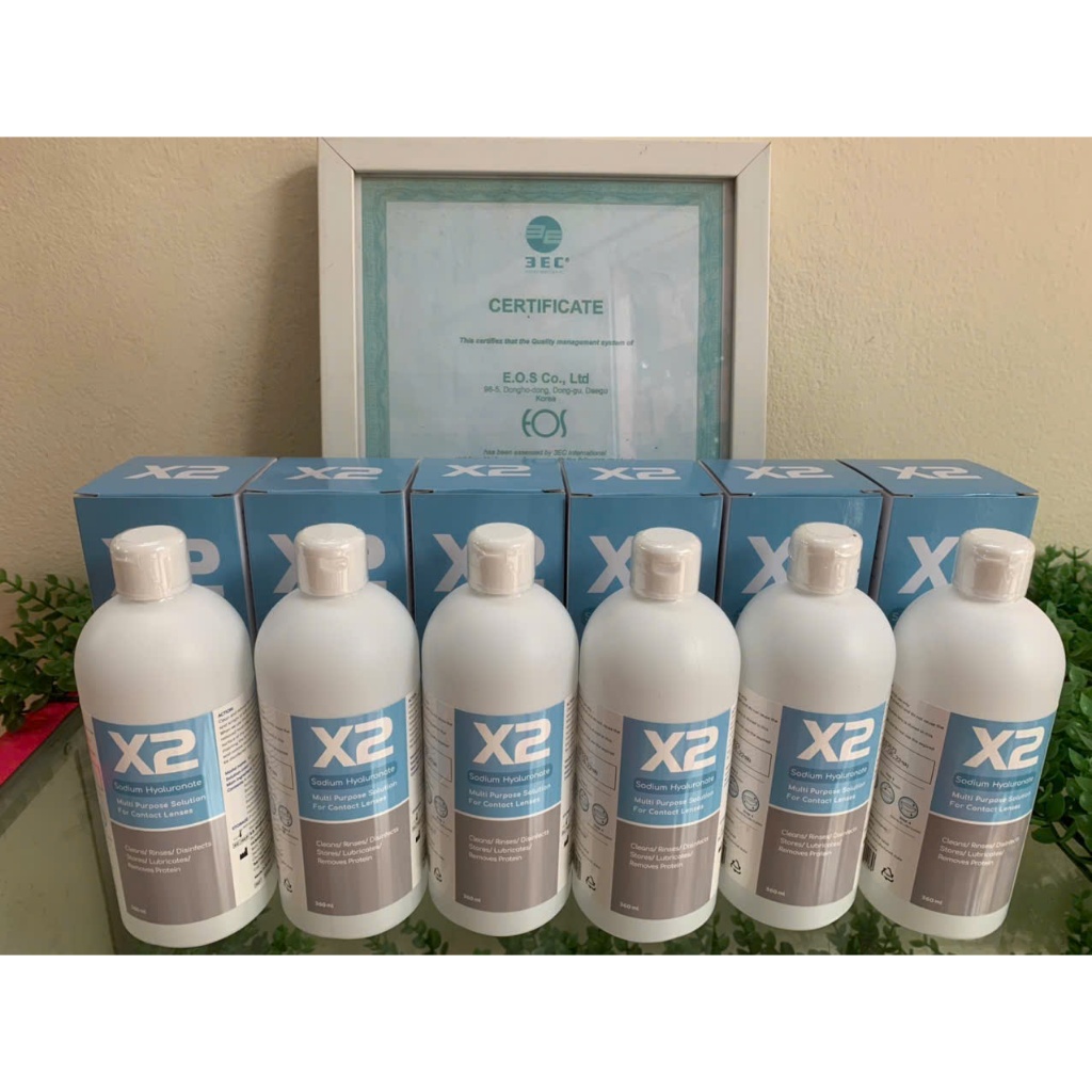 Nước Ngâm Kính Áp Tròng Cứng X2 360ML- Nk chính hãng Hàn Quốc | Shopee Việt Nam