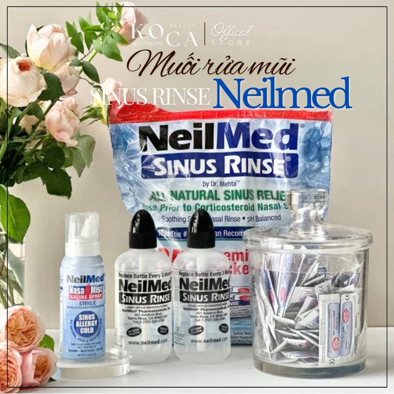 [Neilmed] Bộ sản phẩm muối sinh lý rửa mũi Neimed Mỹ | Shopee Việt Nam