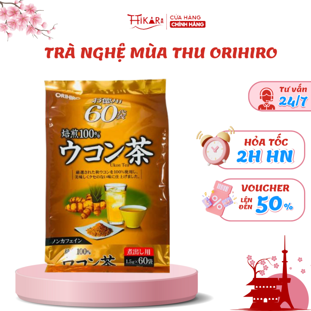 Trà nghệ mùa thu Orihiro Nhật Bản Ukon Tea tốt cho dạ dày, đẹp da ...