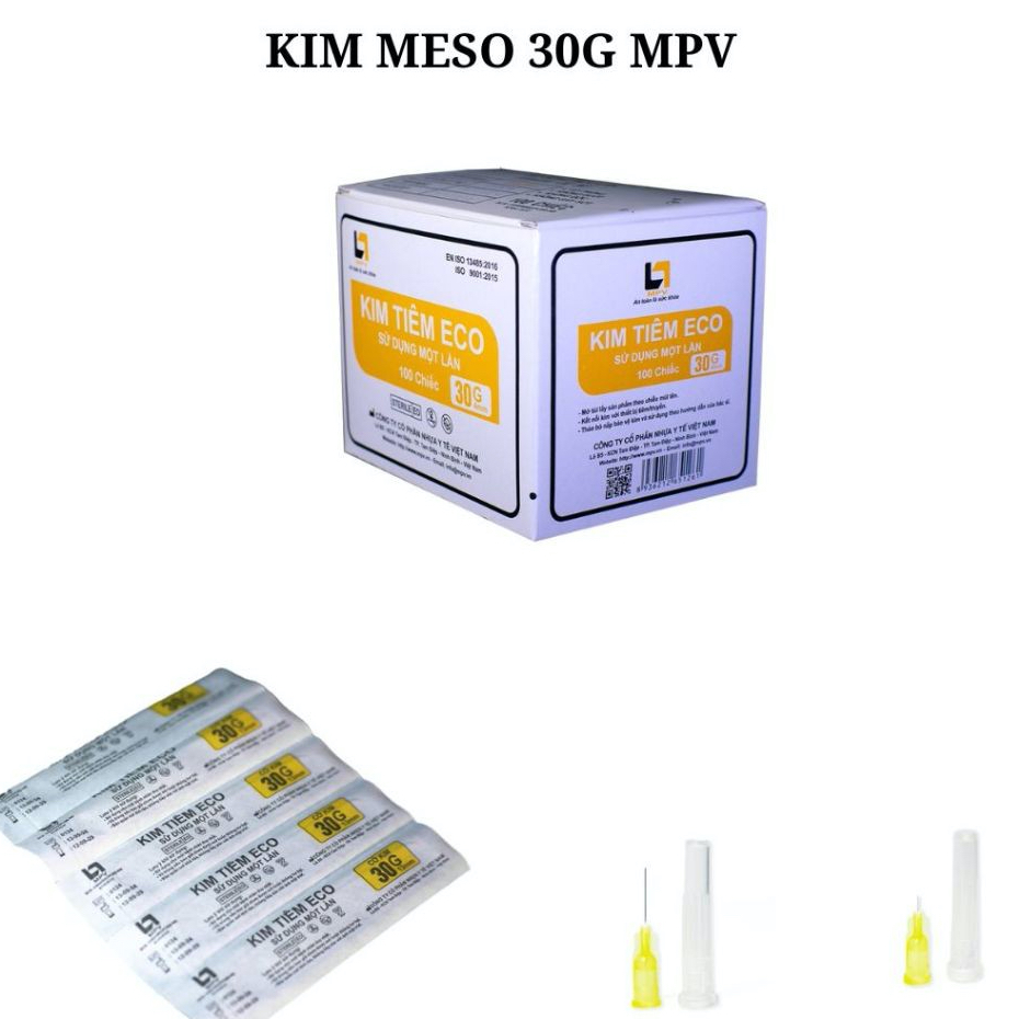 Đầu kim meso 30G 4mm 13mm MPV hộp 100 cây | Shopee Việt Nam