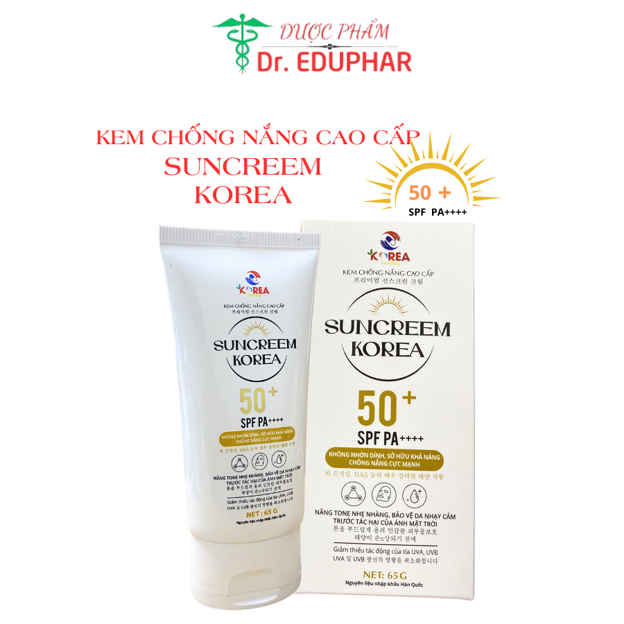 KEM CHỐNG NẮNG CAO CẤP SUNCREEM KOREA 65G GIÚP BẢO VỆ DA KHỎI TÁC HẠI CỦA TIA UV | Shopee Việt Nam